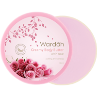 Wardah Creamy Body Butter Rose 50ml - Wardah Beauty Brunei