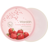 Wardah Creamy Body Butter Strawberry 50ml - Wardah Beauty Brunei