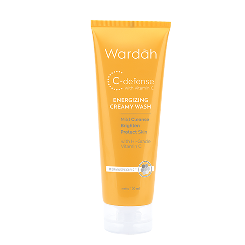 Wardah C-Defense Energizing Creamy Wash 100ml - Wardah Beauty Brunei