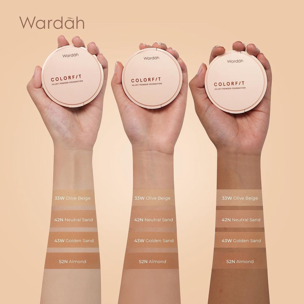 Wardah Colorfit Velvet Powder Foundation - Wardah Beauty Brunei