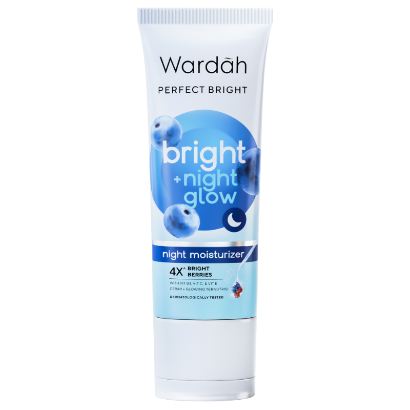Perfect Bright Bright + Night Glow Night Moisturizer - Wardah Beauty Brunei