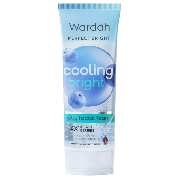 Perfect Bright Cooling Bright Jelly Facial Foam - Wardah Beauty Brunei