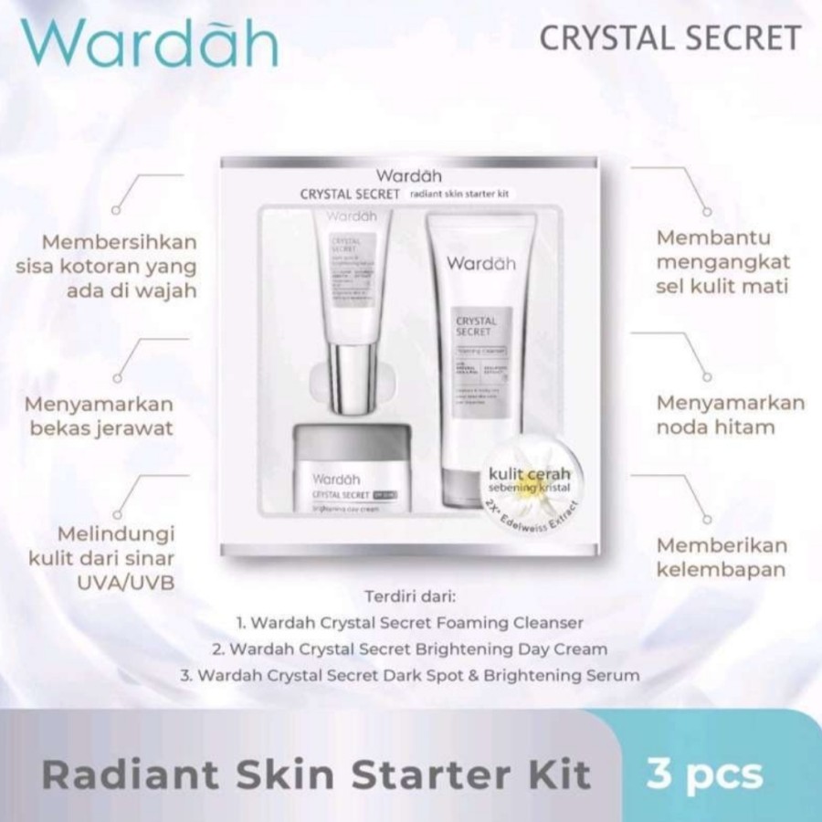 Wardah Crystal Secret Radiant Skin Starter Kit - Wardah Beauty Brunei